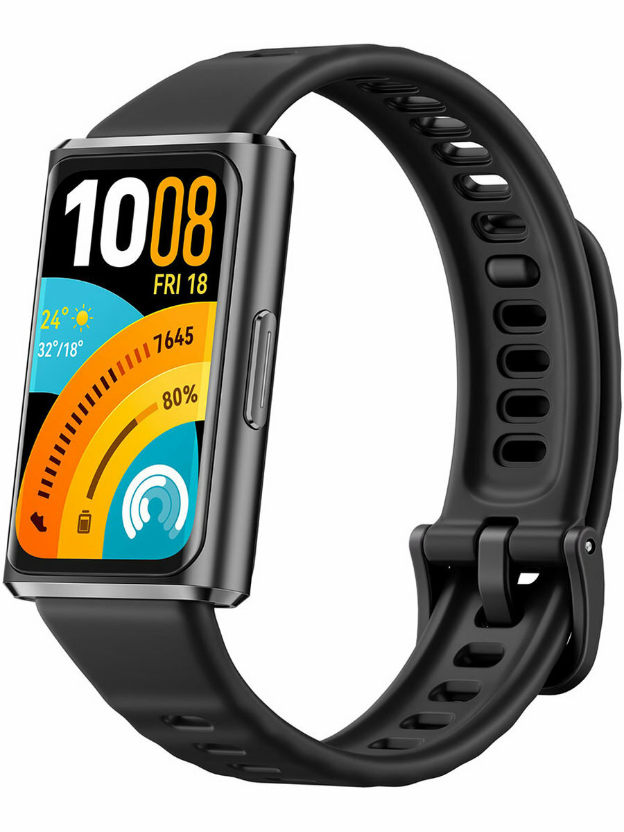 Умные часы HUAWEI Band 11 Pro чёрные, с чёрным ремешком