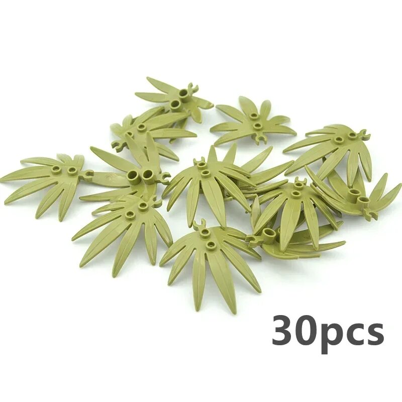 Листья кокосовой пальмы Olive green, 30шт