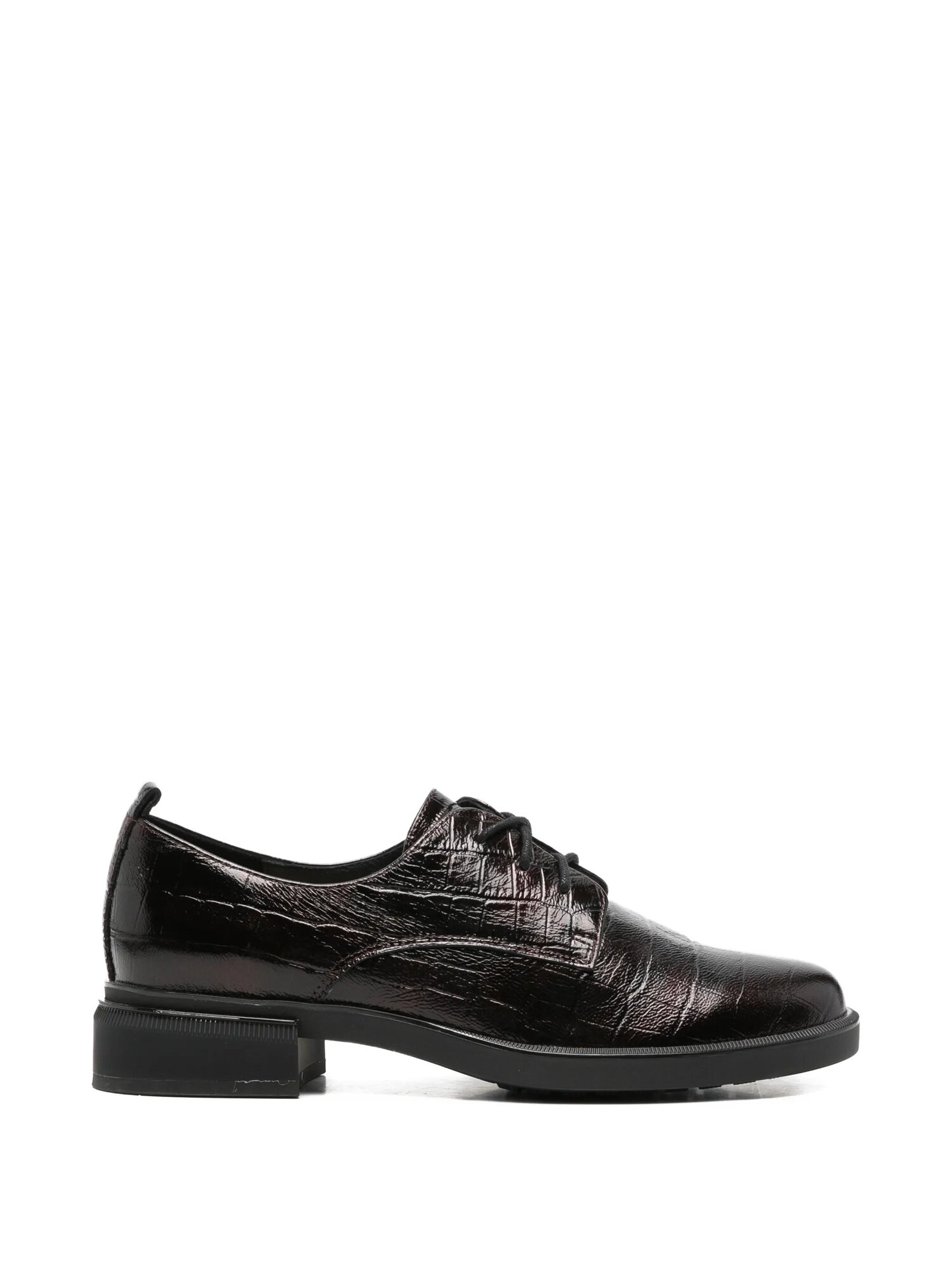 Туфли Croc-effect lace-up fastening oxford shoes 