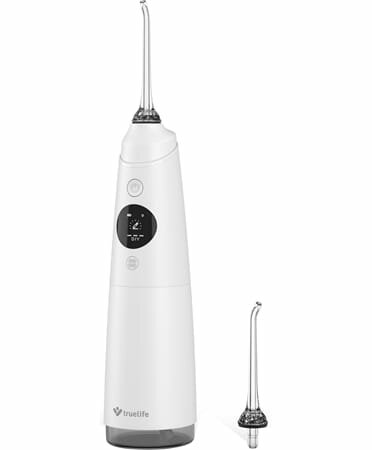 Ирригатор TrueLife AquaFloss Compact C300, белый, 304х63х68 мм, 300 мл, 6 насадок