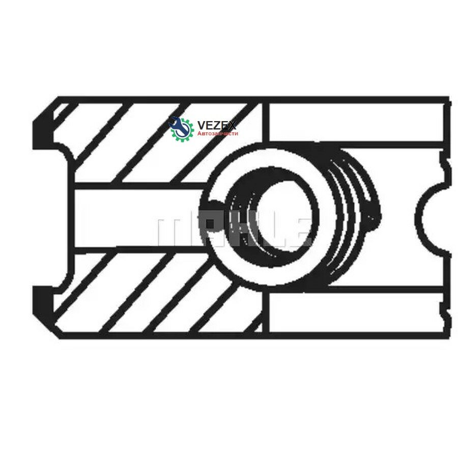 MAHLE 013RS001090N0 кольца поршневые! d89.9x2x2x2 STD (1)\ Ford Transit 2.4TDCi H9FA/H9FB 04>