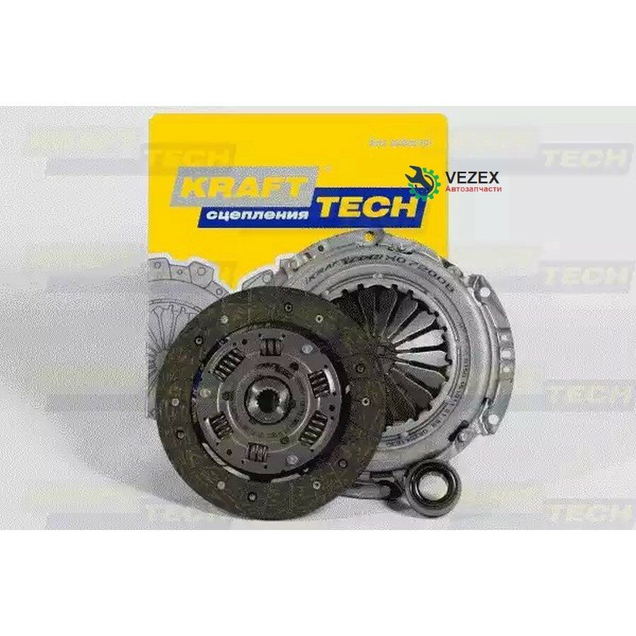 KRAFTTECH W07200E комплект сцепления!\ Peugeot 206/307, Citroen C2-C41.4/1.6 02>