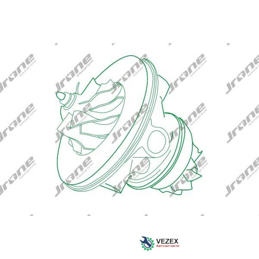 JRONE 8G15300103 Турбокомпрессор Jrone 8G15-300-103 для GARRET 707240-0001, CITROEN/PEUGEOT DW 12TED4S, шт