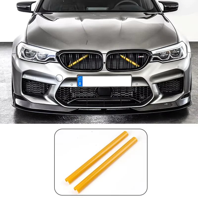 Желтые накладки на решетку BMW (F20-G32)