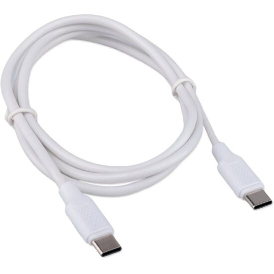 Кабель Cablexpert USB2.0 CC-USB2-CMCM-60-1M-W, Type-C/Type-C, 3А, 60Вт, PD/QC3.0, медь, 1м, белый