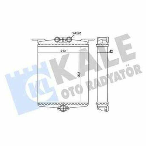 Радиатор отопителя S CLASS A1408300561 Kale 346810