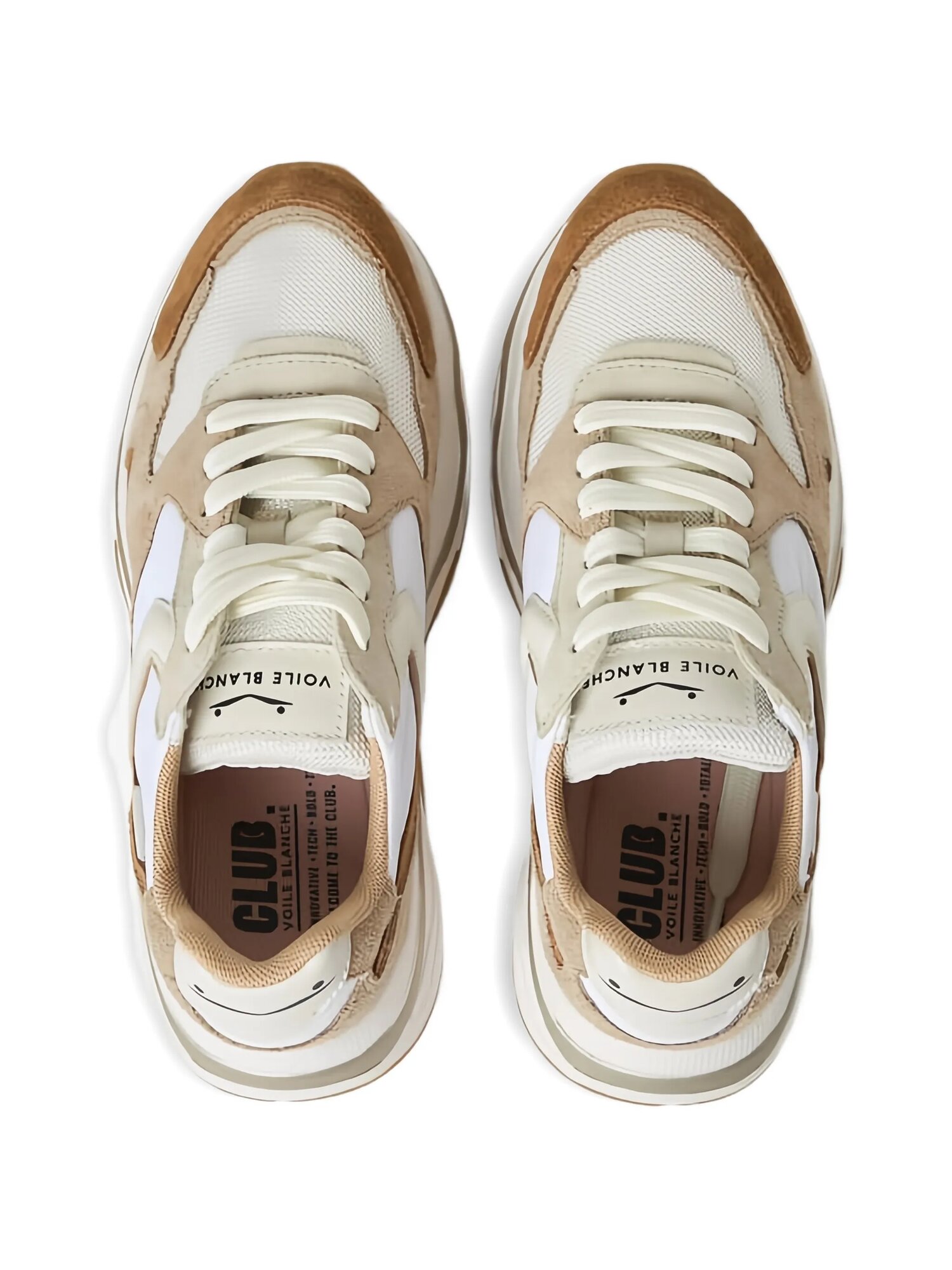 Кроссовки Voile Blanche Suede-panelled mesh sneakers, размер 39, разноцветный — фото 1