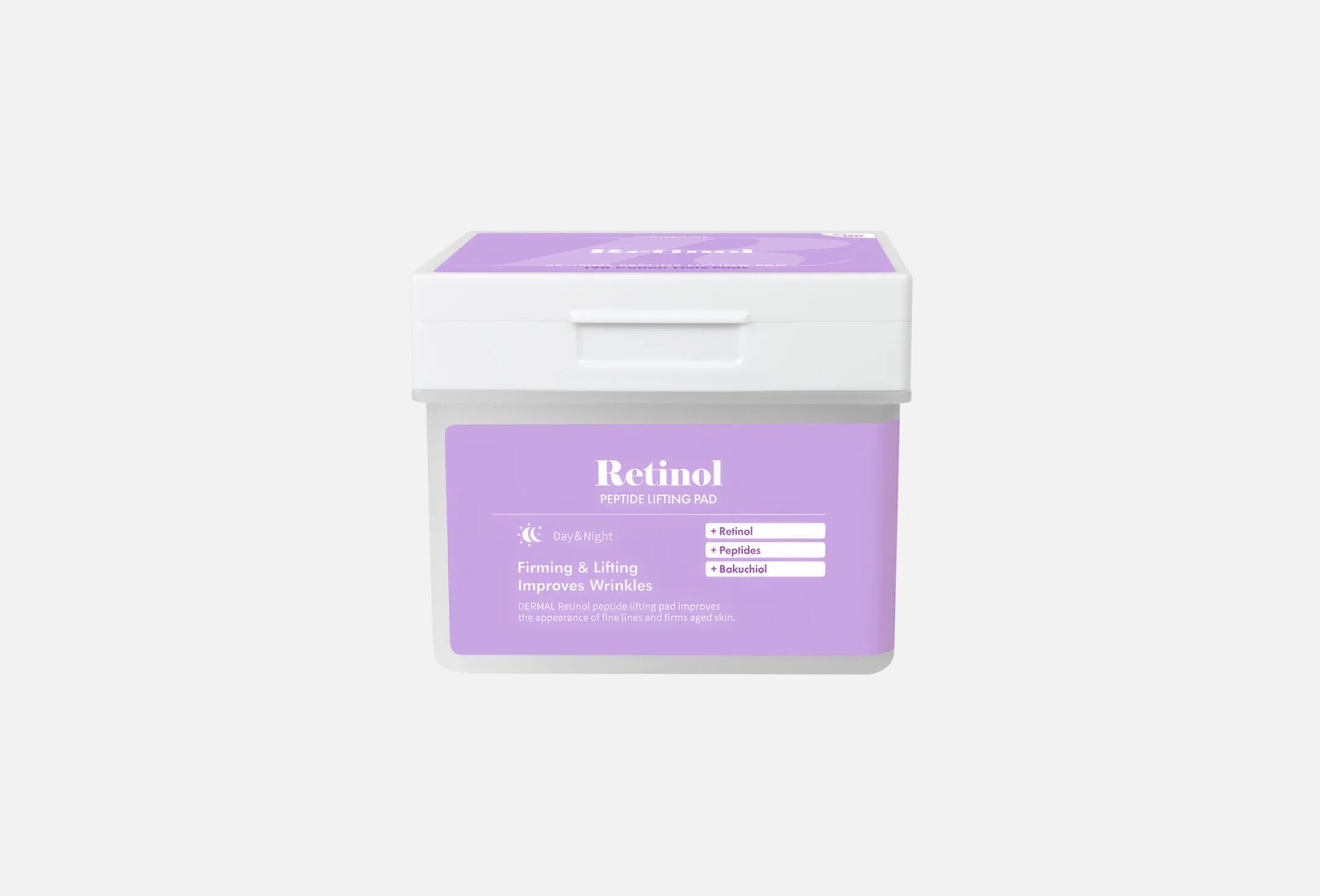 Набор Лифтинг-пэдов для лица DERMAL "Dermal Retinol", 120 штук