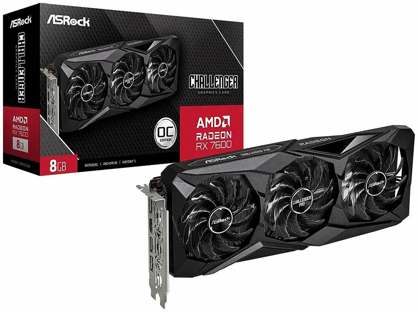 Видеокарта Asrock Radeon RX 7600 Challenger 8GB (RX7600 CLP 8GO)