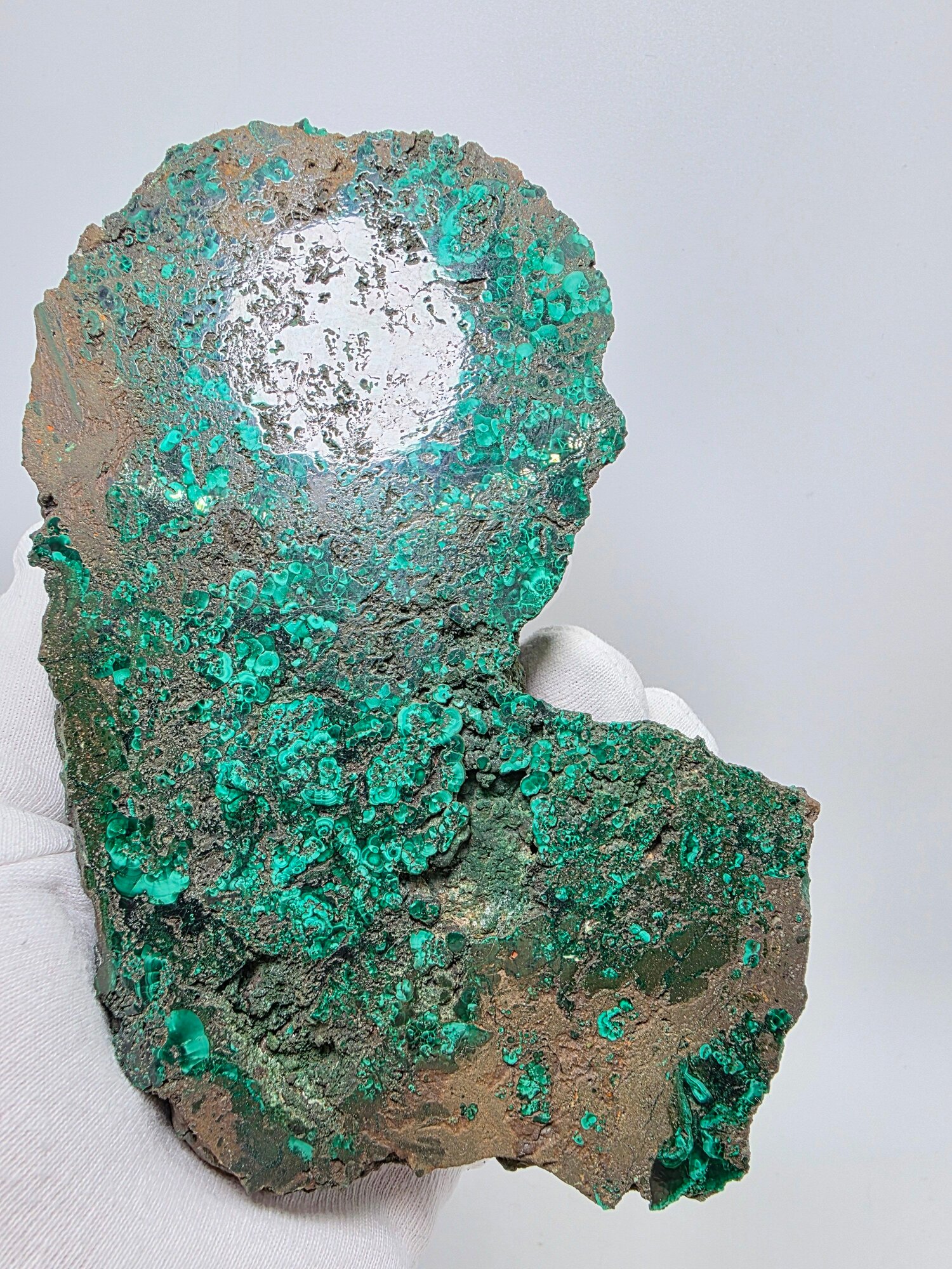 Малахит (полированный) 144 мм, 776 г.