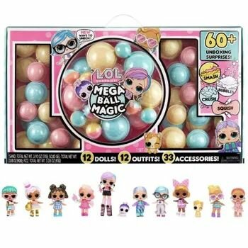Набор кукол LOL Surprise Mega Ball из 12 кукол LOL + 60 аксессуаров