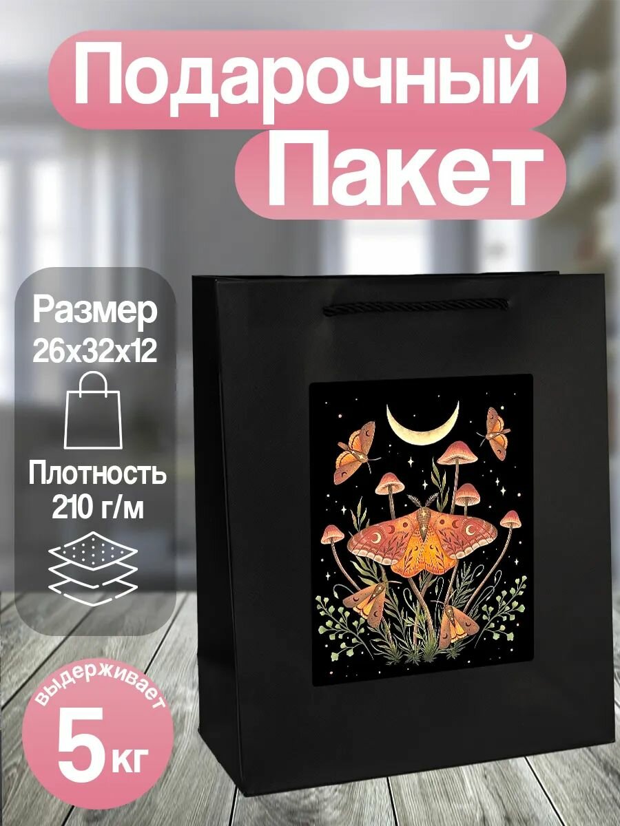 Пакет подарочный гоблинкор Pinterest, упаковка для подарка, 26х31 см