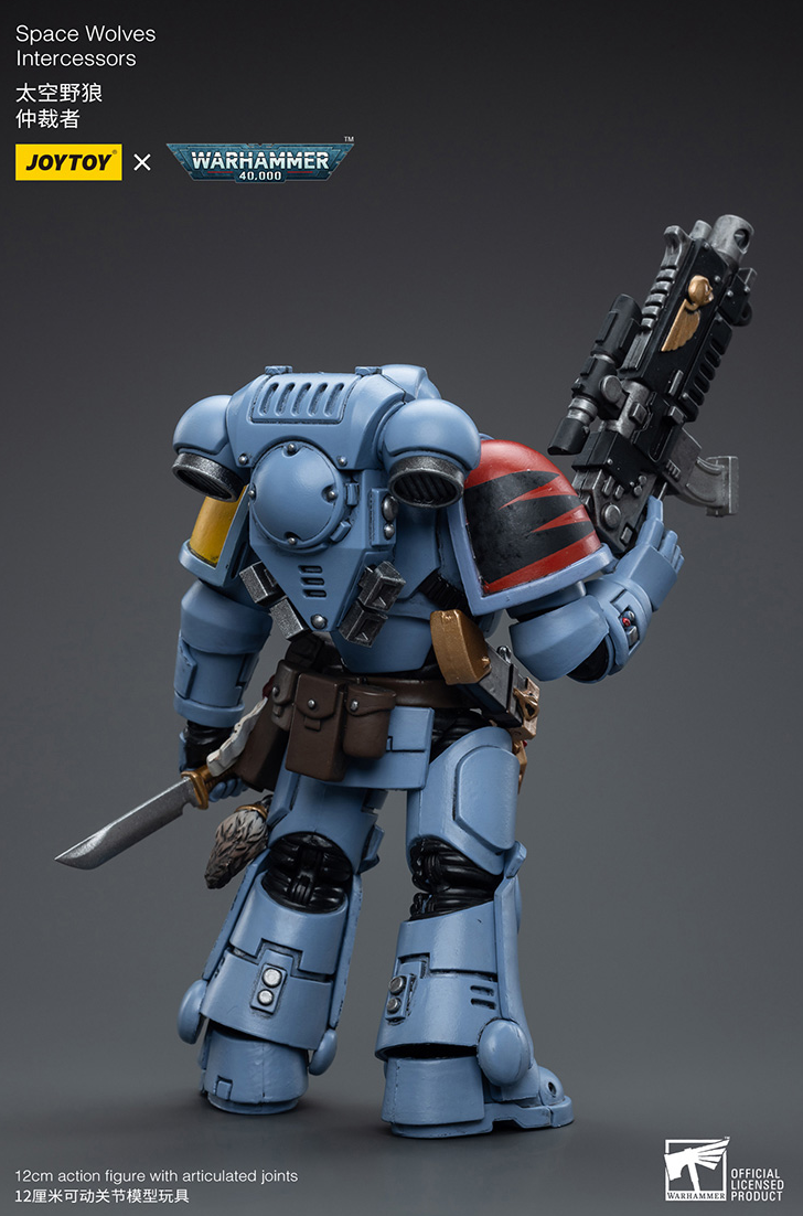 Фигурка JOYTOY Warhammer 40000 Space Wolves Intercessors, интерактивная