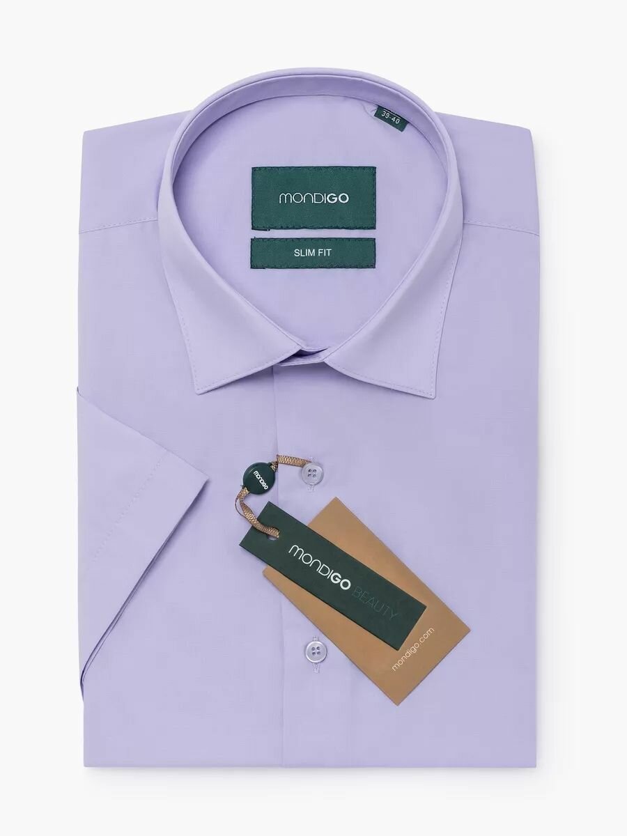 Рубашка приталенная SLIM FIT с коротким рукавом