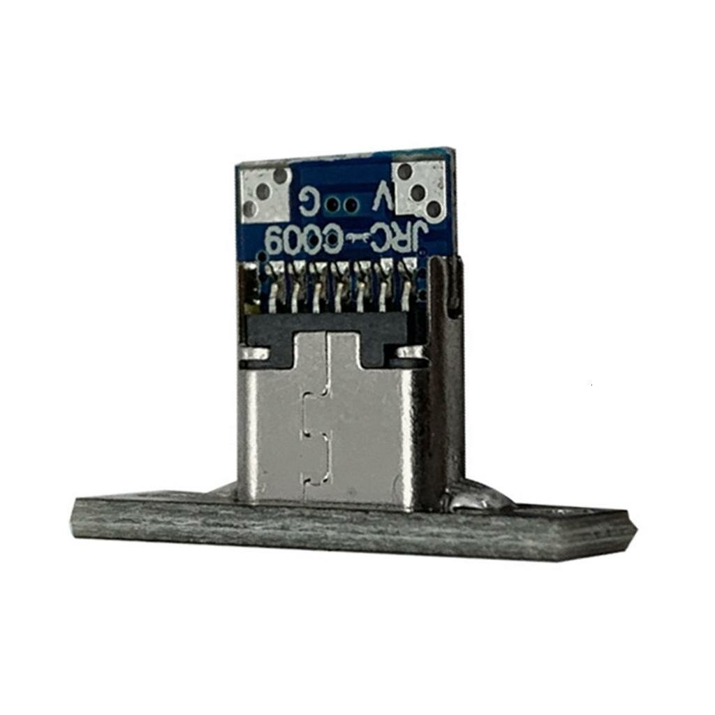 Плата разъёма USB-C, 2 паяных соединения синего цвета