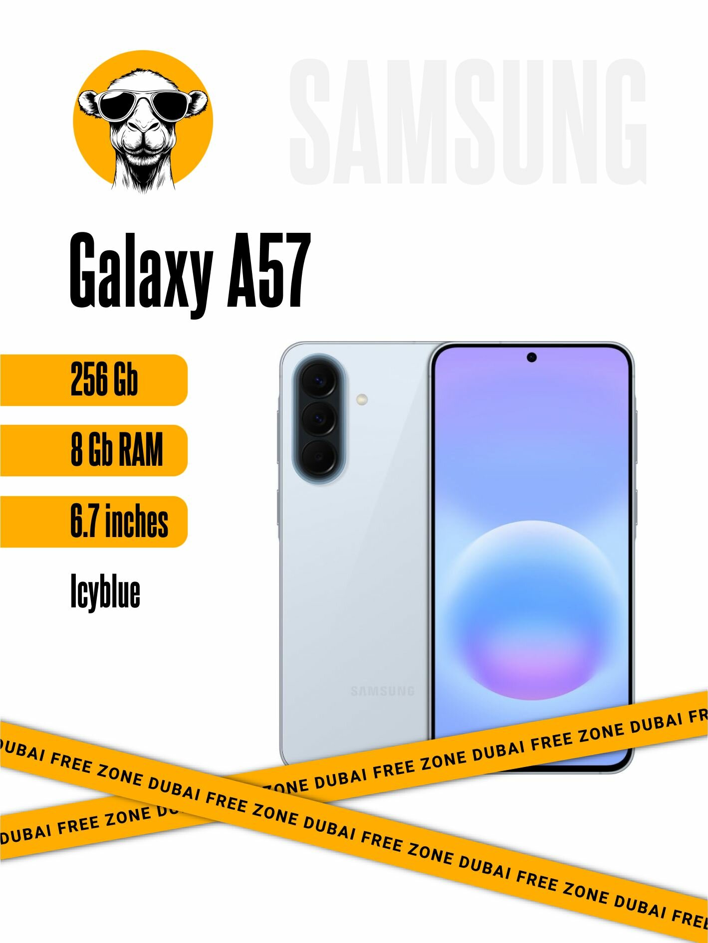 Смартфон Samsung Galaxy A57 8/256Gb Icyblue