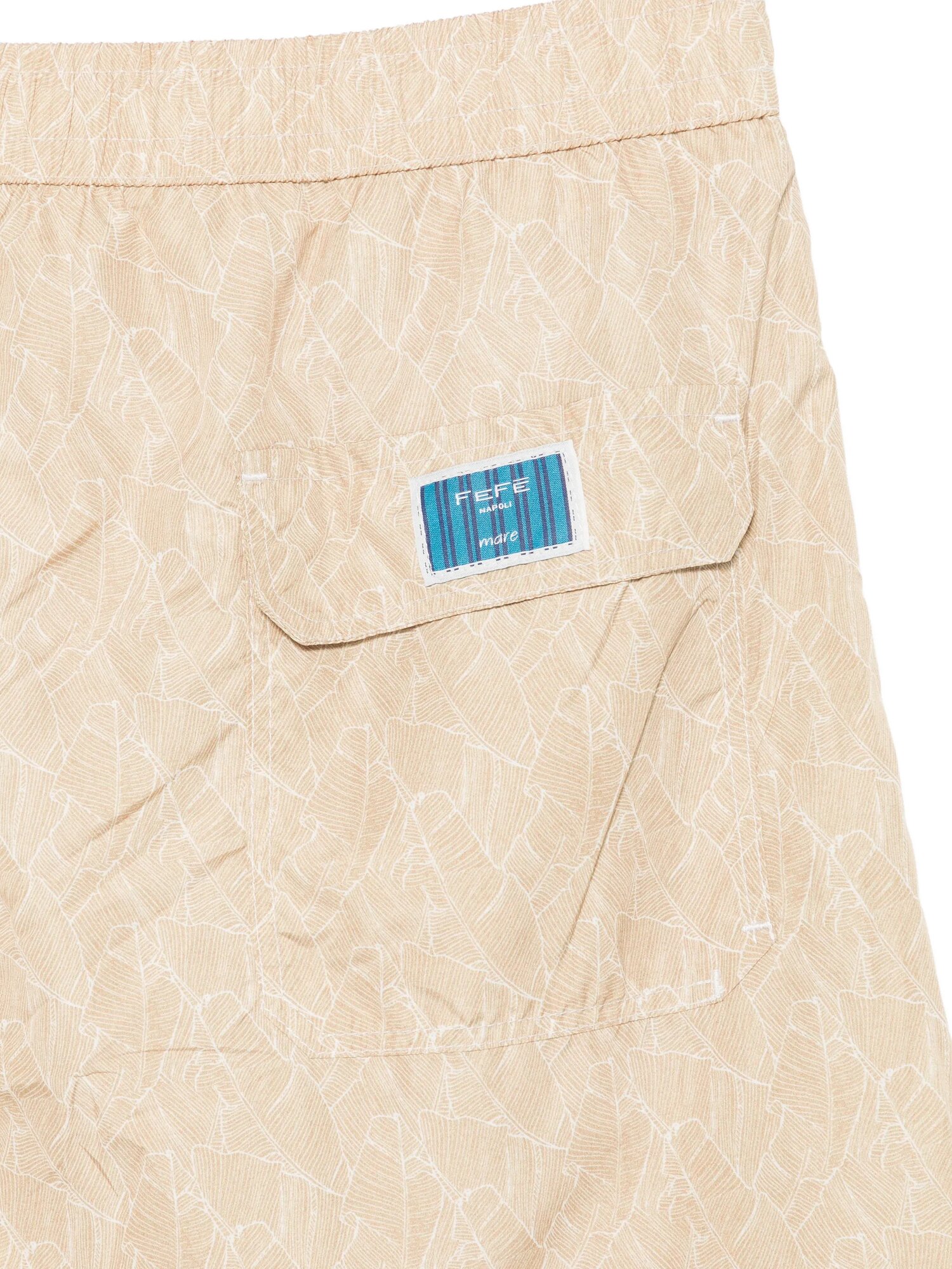 Шорты для плавания Fefe Leaf-print drawstring swim shorts, размер 52, разноцветный — фото 1
