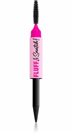 Карандаш для бровей NYX Professional Makeup Fluff & Snatch, black, 1 г