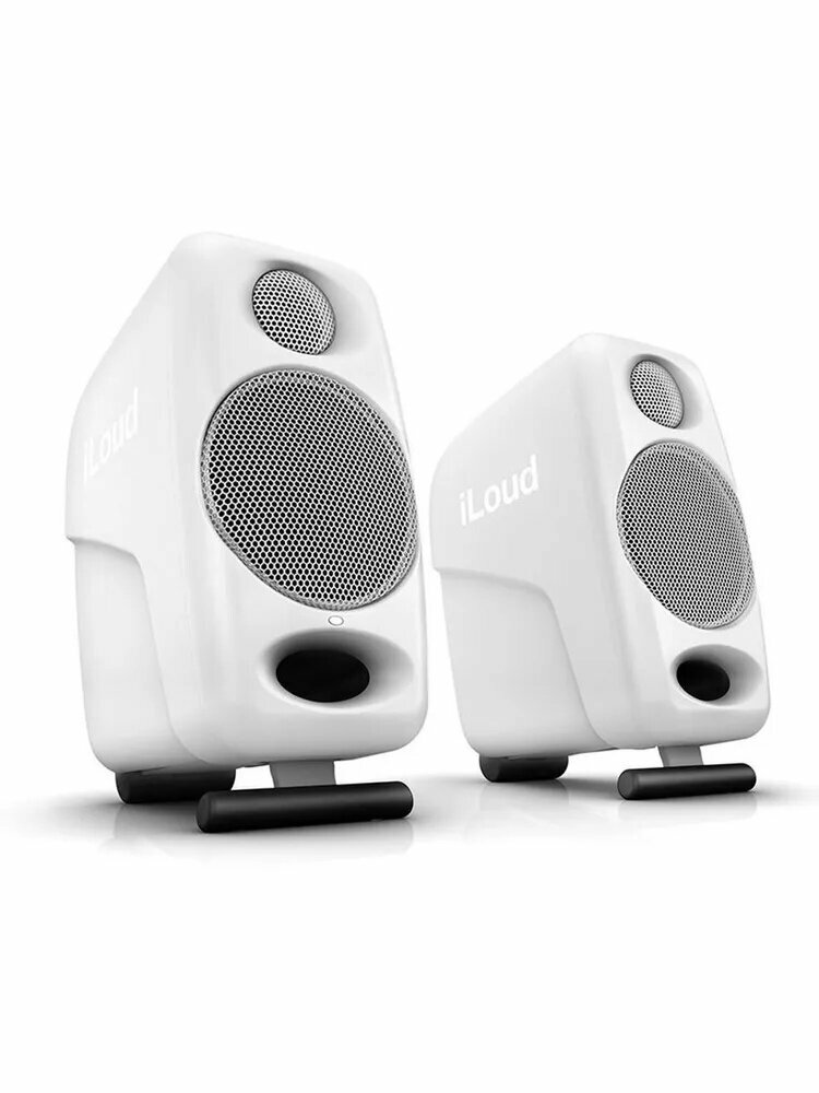 Одна пара белых колонок IK iLoud Micro Monitor