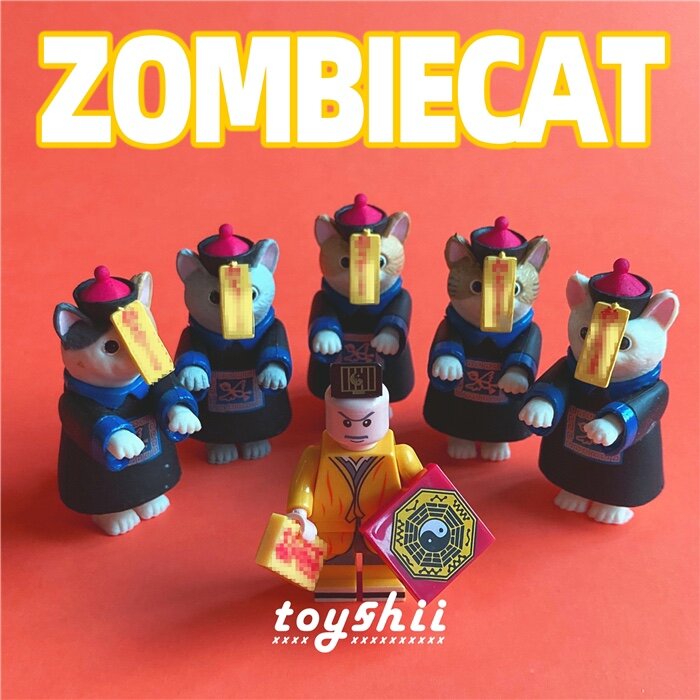 Мастер Лиан Лин сам боится куклы-зомби «Кошачий зомби» (Gacha Doll). случайный_О 4cm