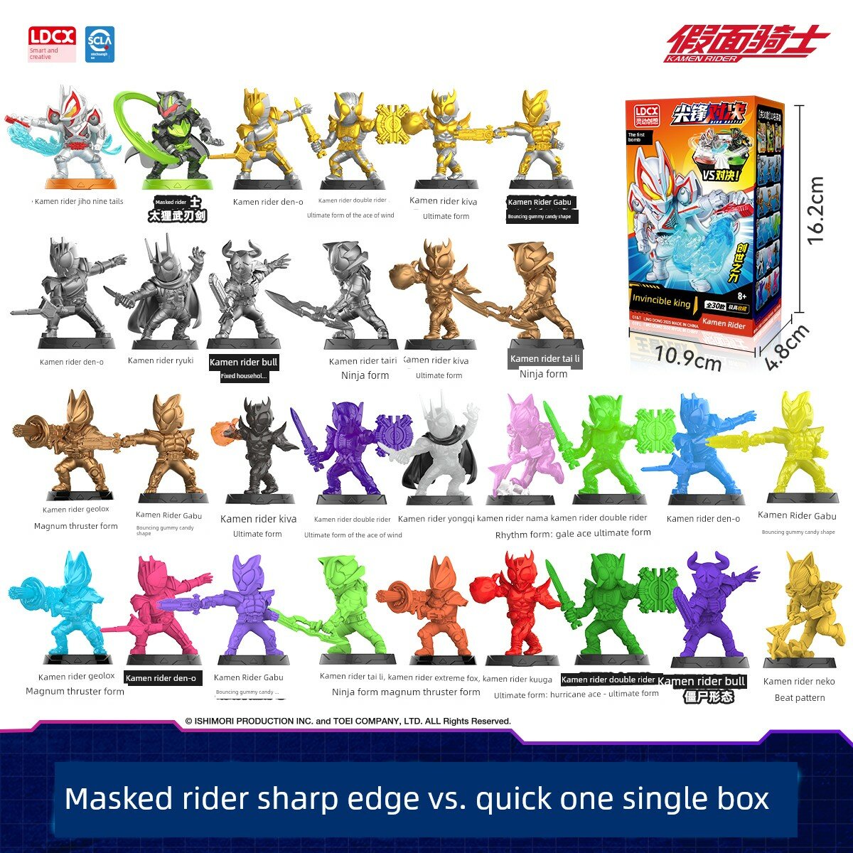 Коллекционная фигурка Kamen Rider Peak Showdown Blind Box Emperor Rider Extreme Fox — модная игрушка для мальчиков,
