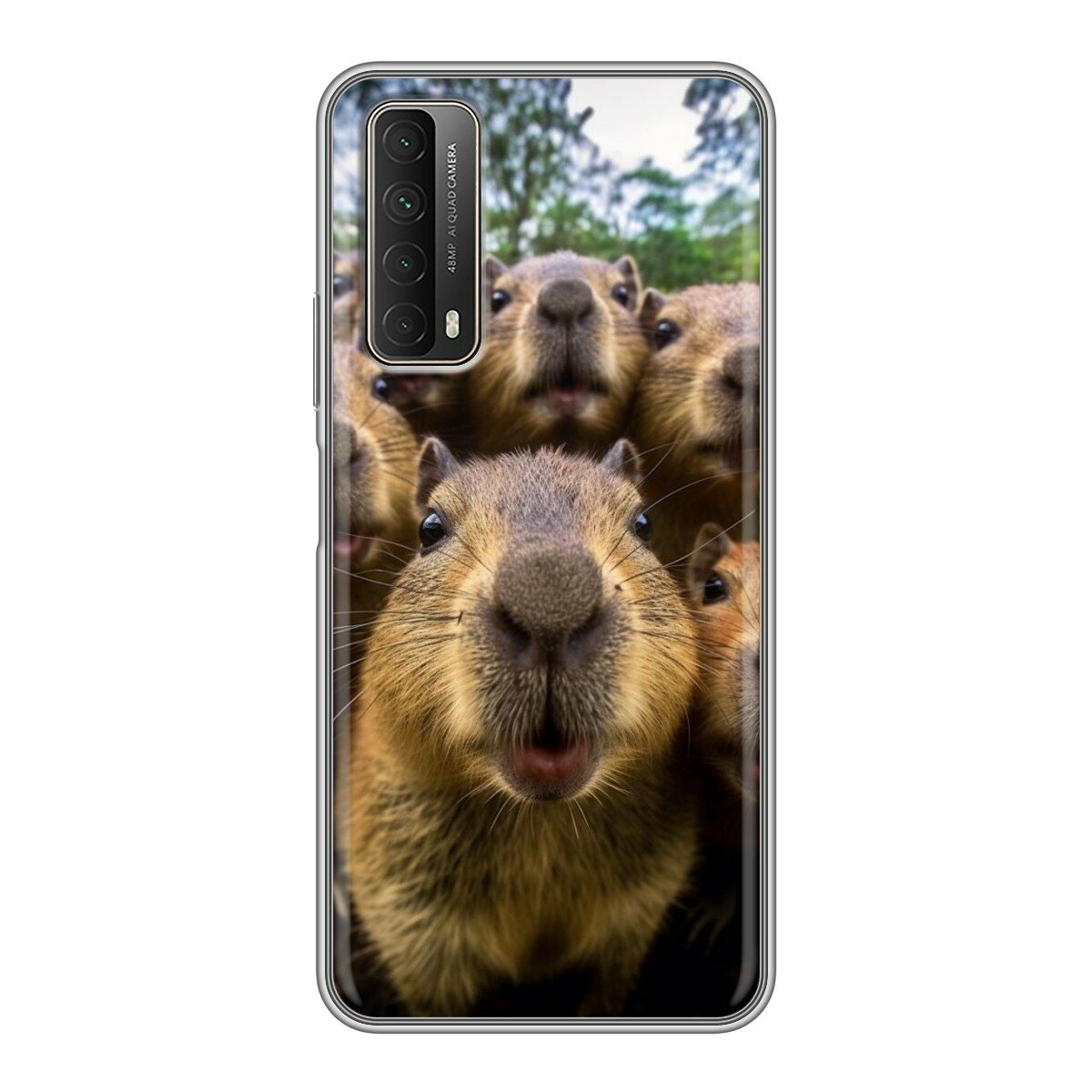 Чехол для Huawei P Smart (2021) с принтом Капибары (Хуавей П Смарт 2021)