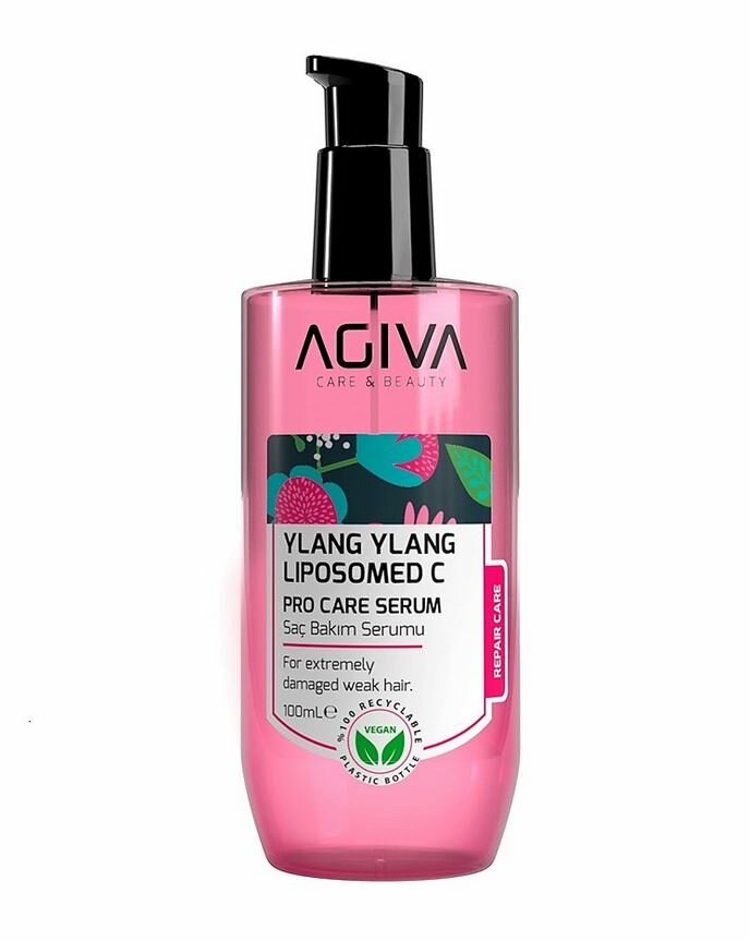 Сыворотка AGİVA для волос с липосомами Ylang Ylang Lıpozom C Pro Care, 100 мл