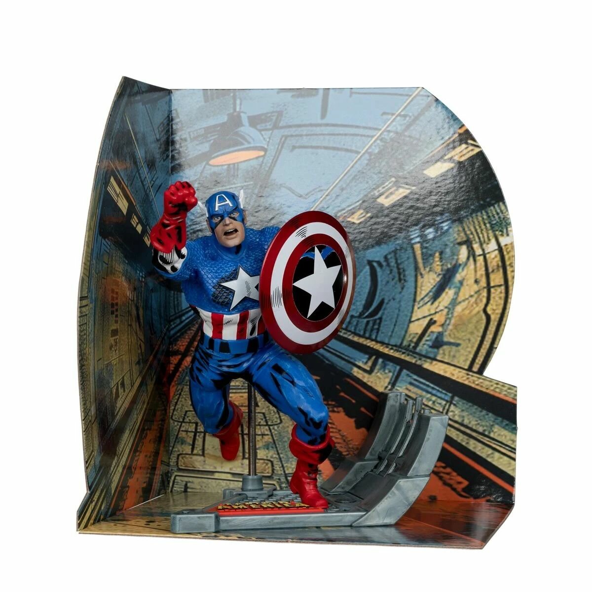 Фигурка коллекционная Капитан Америка "Диорама" от McFarlane Toys
