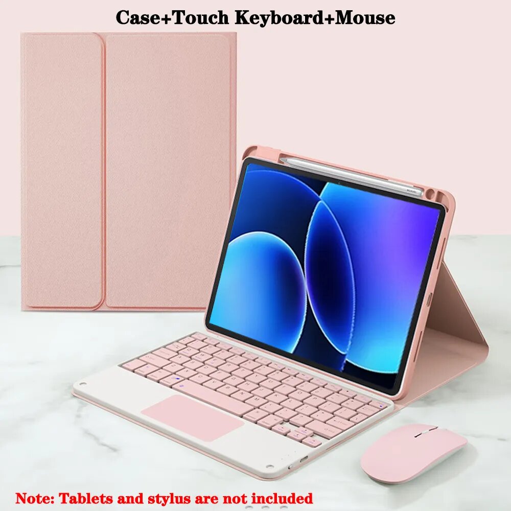 Чехол для планшета Xiaomi Pad 7/7Pro 11.2 дюймов, Чехол для планшета Xiaomi Pad 8/8Pro 11.2 дюймов, Съемная русская клавиатура и мышь для Xiaomi POCO Pad X1 11,2 дюйма