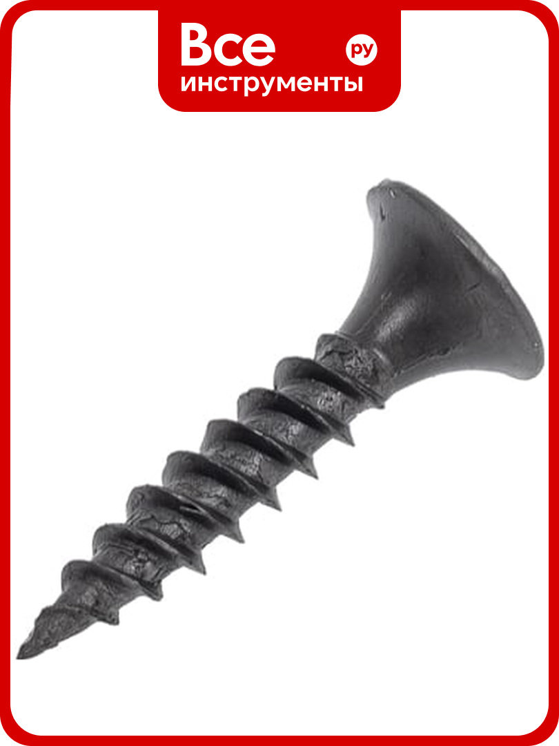 Саморез для ГКЛ STEELREX мелкая резьба, оксид, 3,5x19 мм, 500 шт. 0101035019B400050032, хорошим запасом прочности