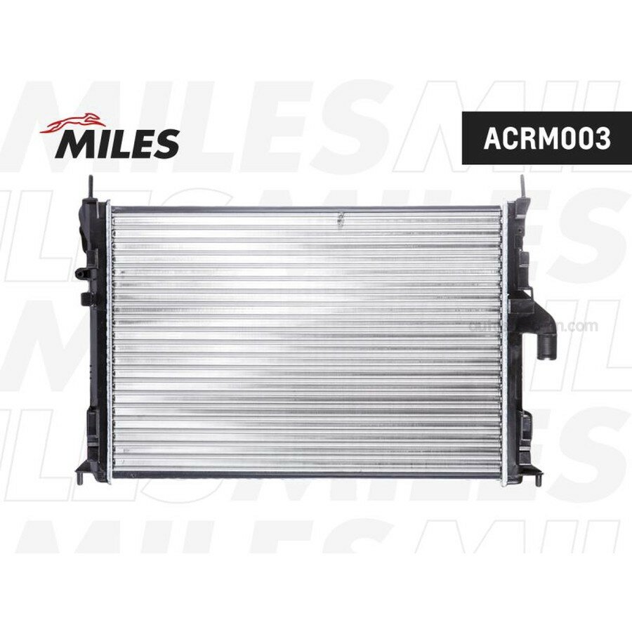 MILES ACRM003 Радиатор RENAULT DUSTER/LOGAN/SANDERO/ LADA LARGUS 1.2-1.6/1.5D +A/C 09-