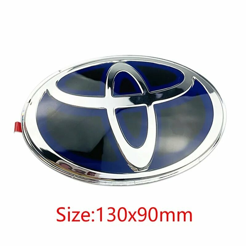 Универсальная эмблема Toyota Camry Corolla Mark X Land Cruiser Prado Highlander Передний и задний красный значок / Наклейка на логотип, решетку радиатора