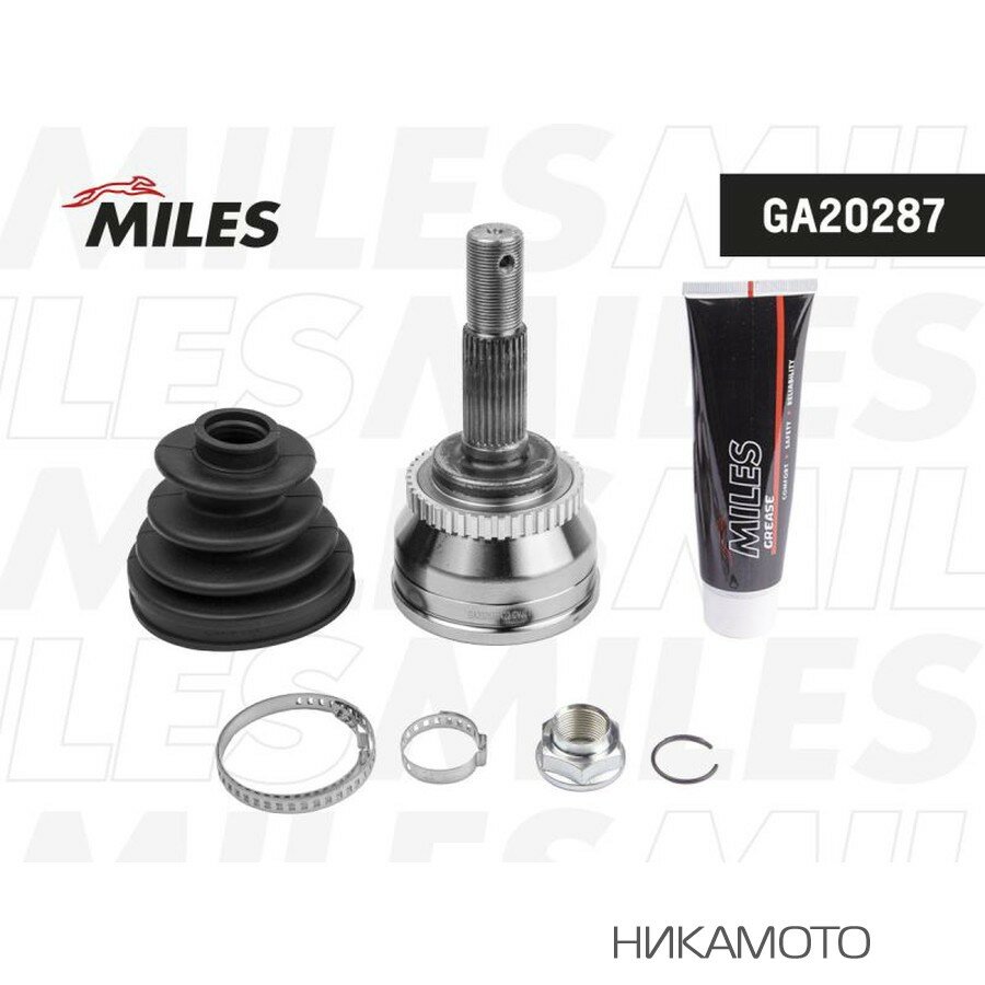 MILES GA20287 ШРУС наружный NISSAN ALMERA 1.8-2.2D 00- (GSP 841137) GA20287