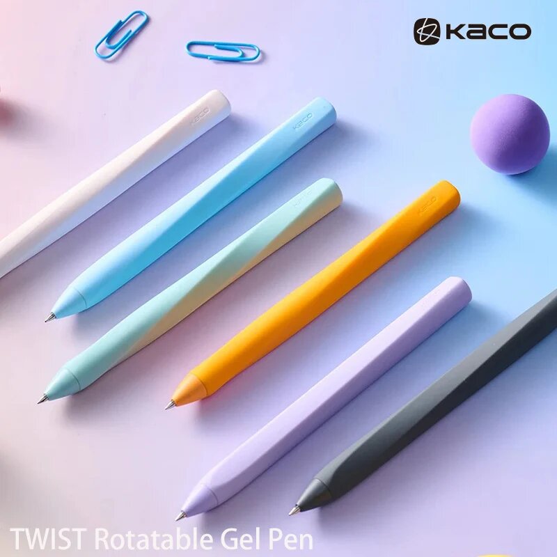 Ручка гелевая KACO 0,5 мм, Obsidian Black, черная