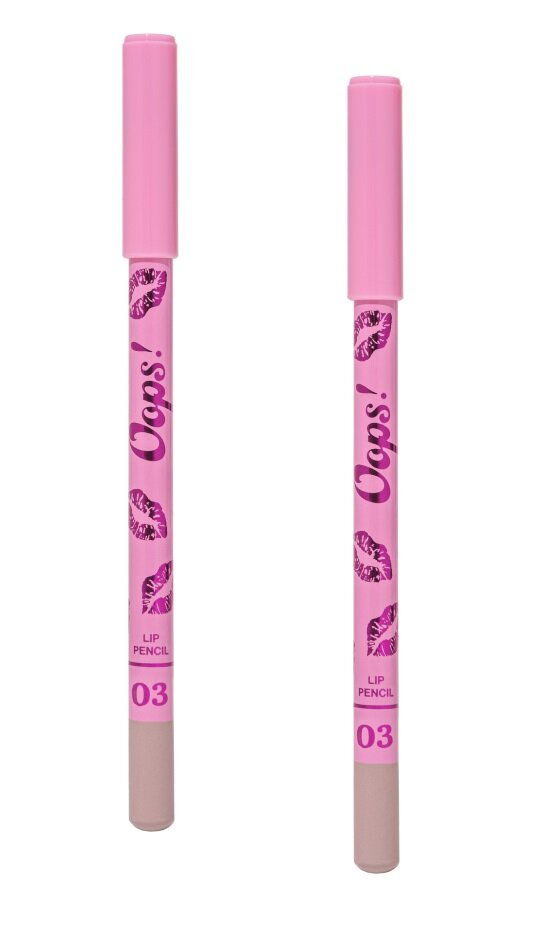 Карандаш для губ Beauty Bomb Lip pencil «Oops» тон 03 2шт