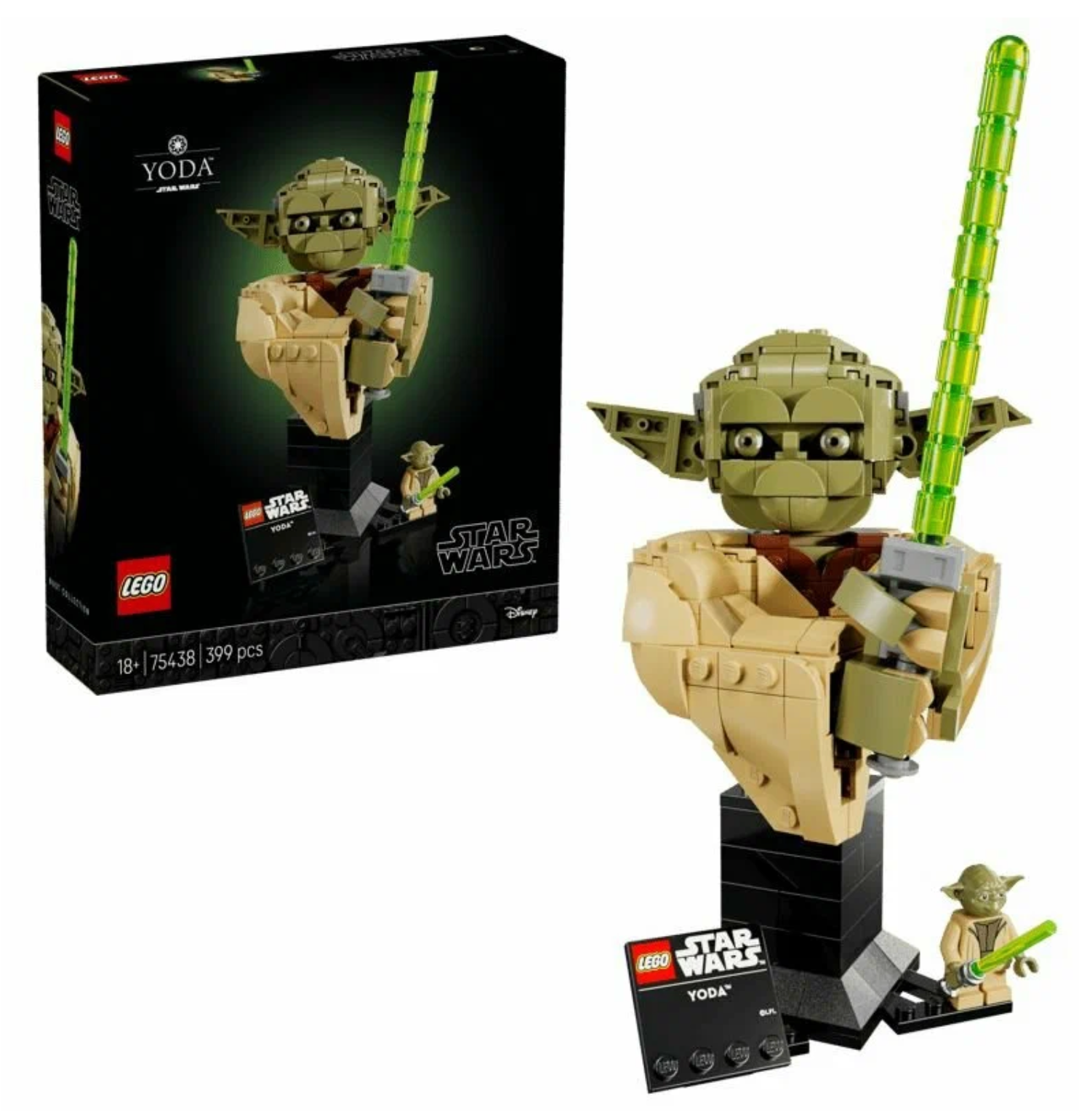 Конструктор LEGO Star Wars 75438 Бюст Йоды Звездные войны, 399 эл.