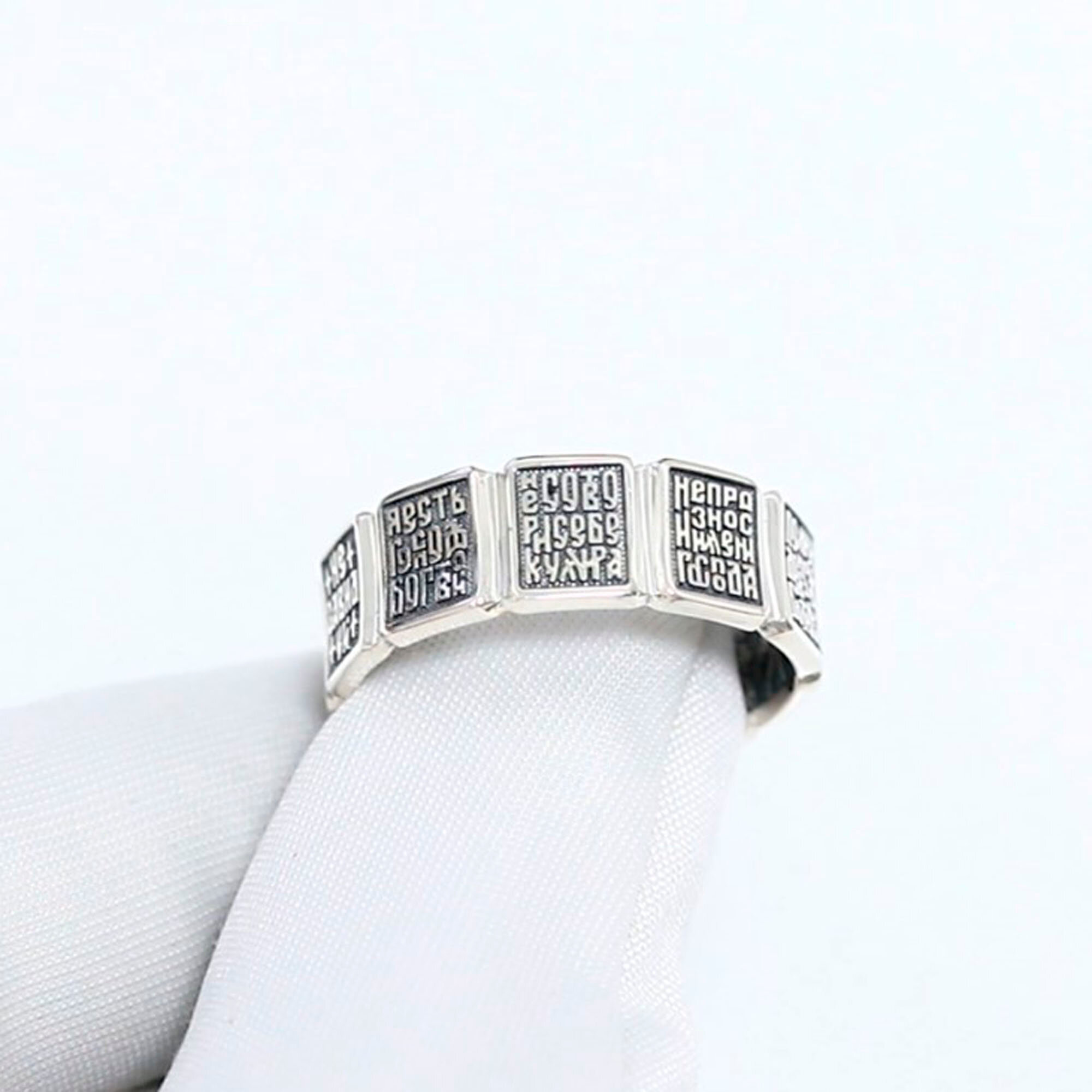 Кольцо, серебро, 925 проба, чернение