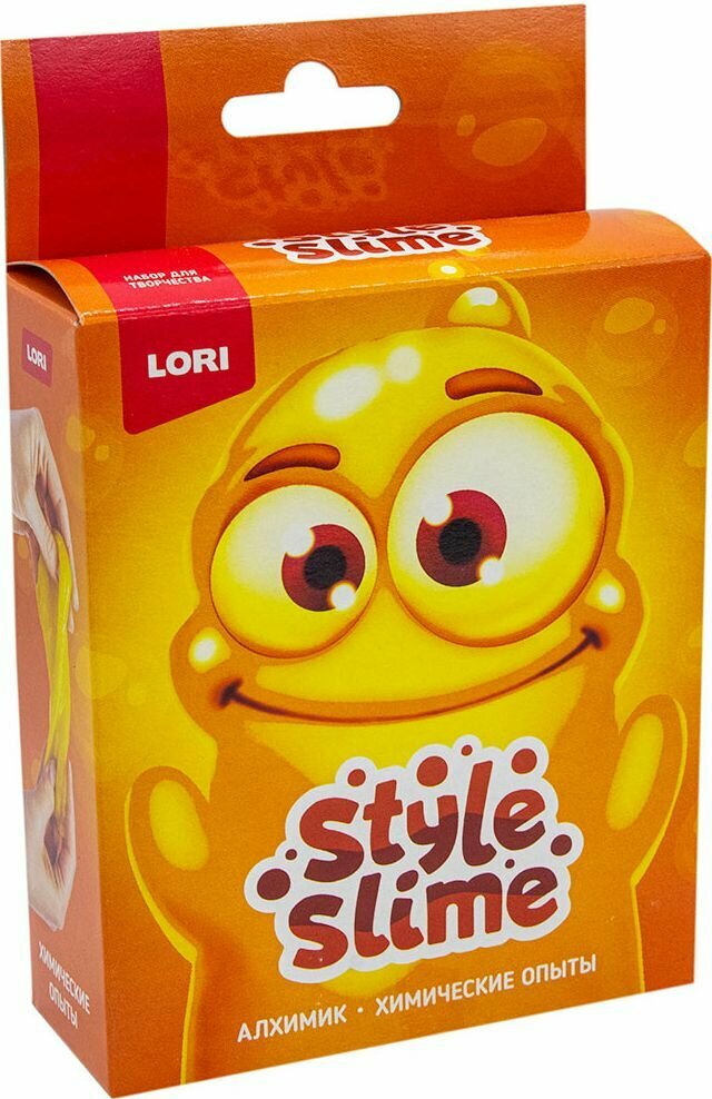 Химические опыты "Style Slime Жёлтый", эксперименты для детей в домашних условиях, набор для создания слайма