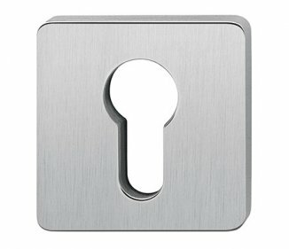 Накладка под цилиндр на квадратном основании COLOMBO BT13-CM матовый хром