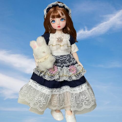 Кукла коллекционная детская, ZOYI, BJD Макияж и одевание Барби, 3D глаз, 30 см -HE