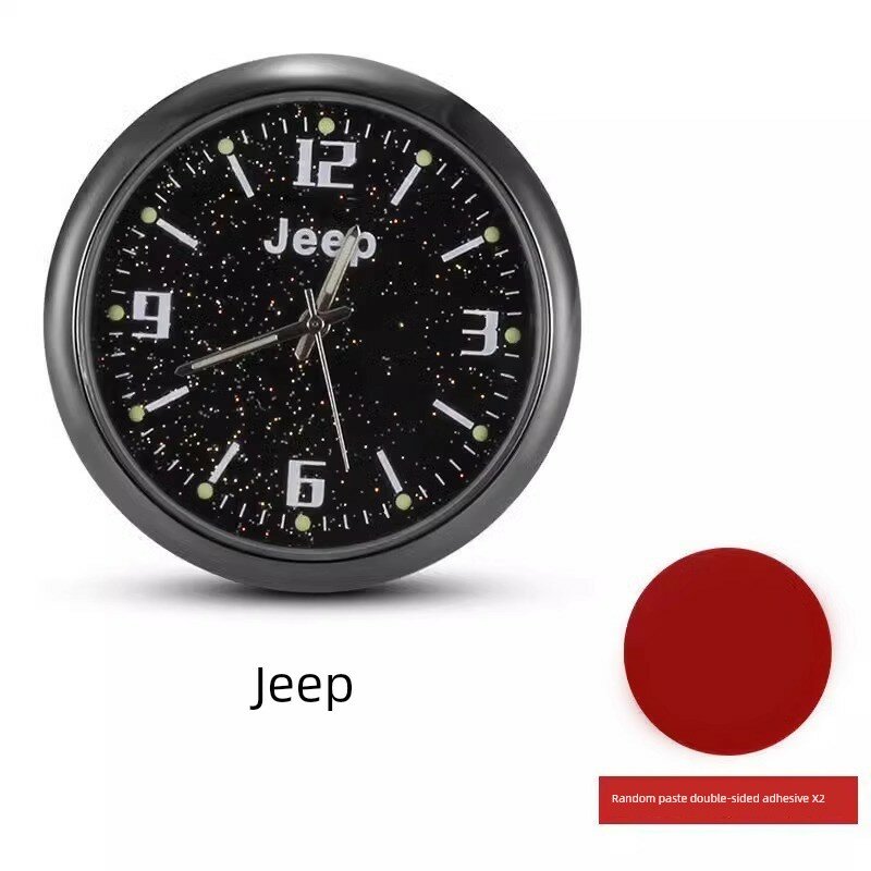 Ночник-часы для приборной панели автомобиля белого цвета для моделей Jeep с батареей