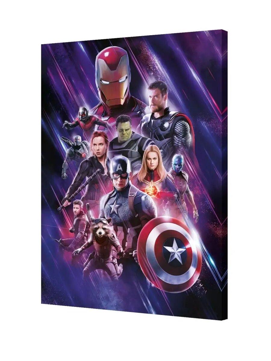 Картина на холсте 50х70 см. Marvel