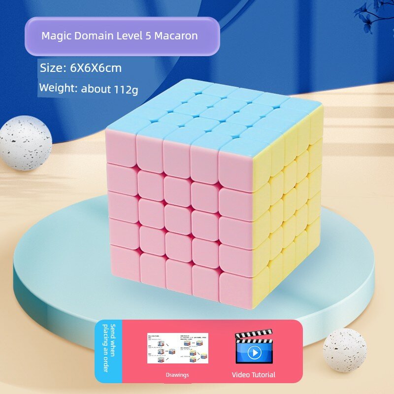 Магнитный кубик Рубика Diansheng Macaron 3x3 Competition Edition с 3 магнитами, 4x4, 5x5, 6x6, 7x7, детская игрушка.