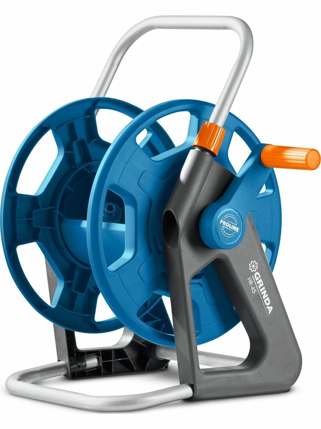 Катушка для шлангов GRINDA ProLine HR-45, 45м x 1/2 и 20м х 3/4