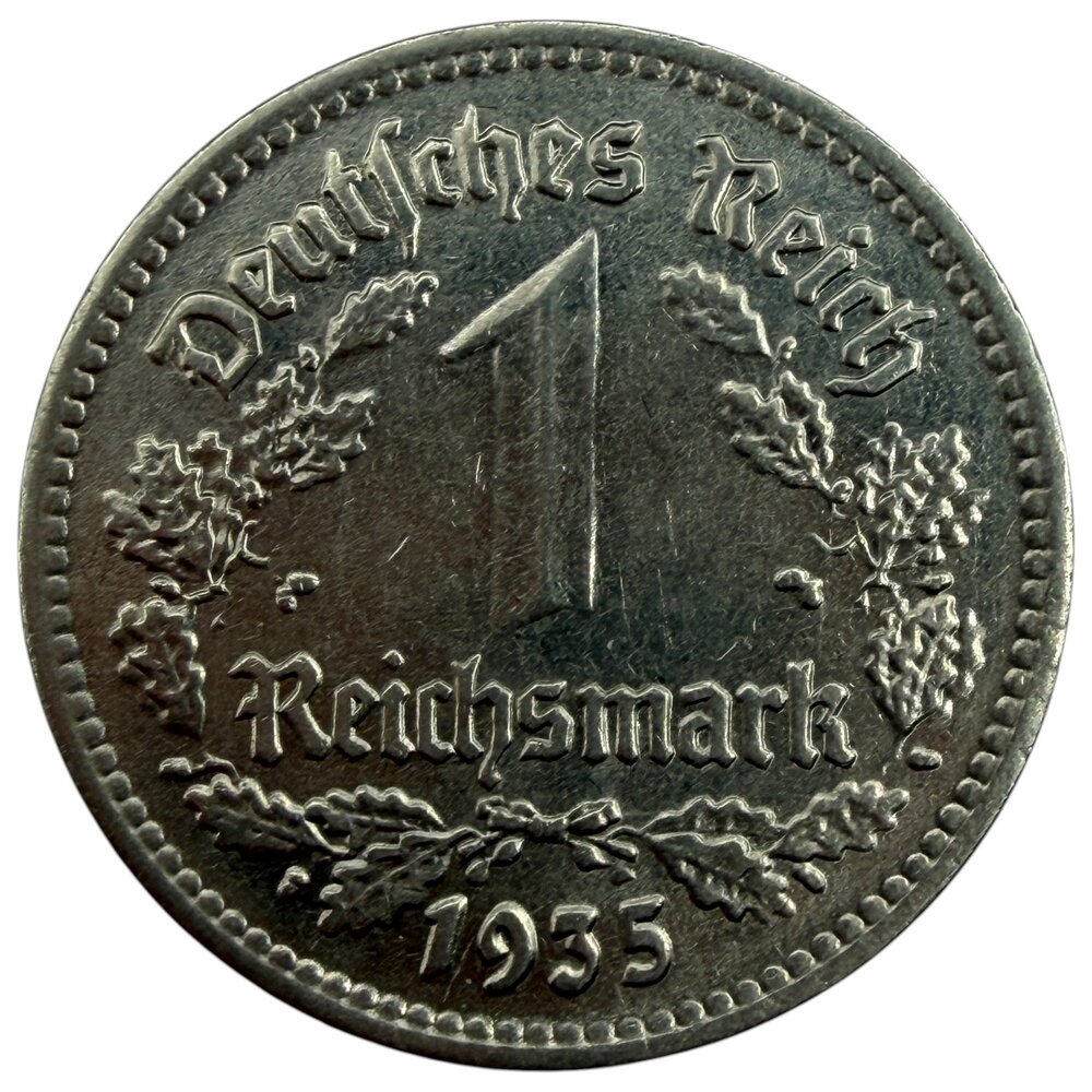 Германия, Третий Рейх 1 рейхсмарка 1935 г. (A)