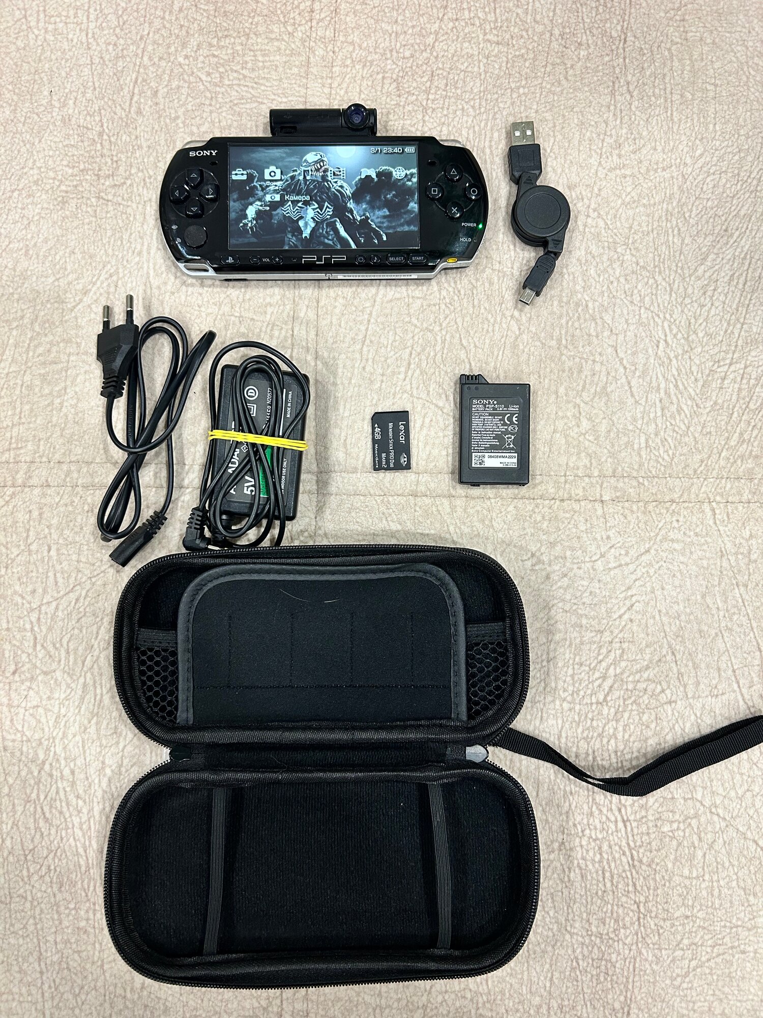 Sony PSP 3008 PlayStation Portable PSP полный богатый комплект