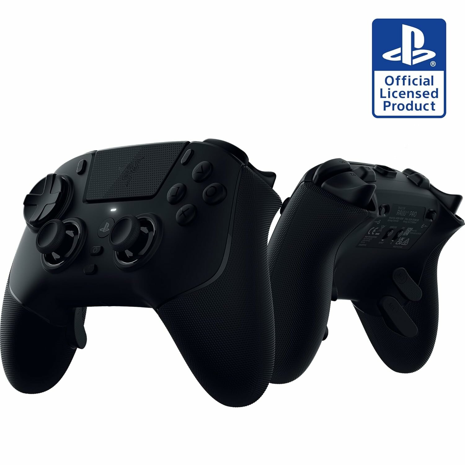 Беспроводной контроллер Razer Raiju V3 Pro для PS5 и ПК, лицензированный, 6 переназначаемых кнопок, стики TMR, черный