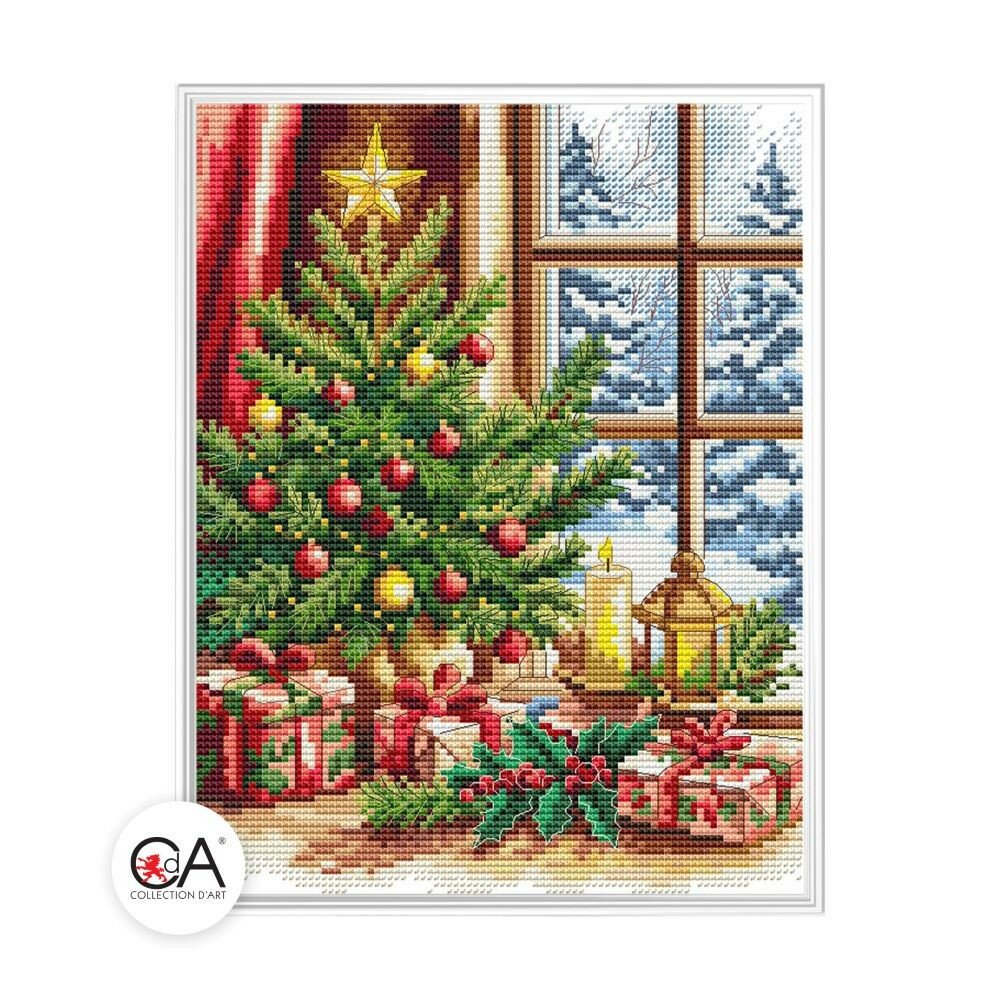 Вышивка Частичная, "Под Новый год" 14 Aida Collection D-Art (Греция) арт. BC8142