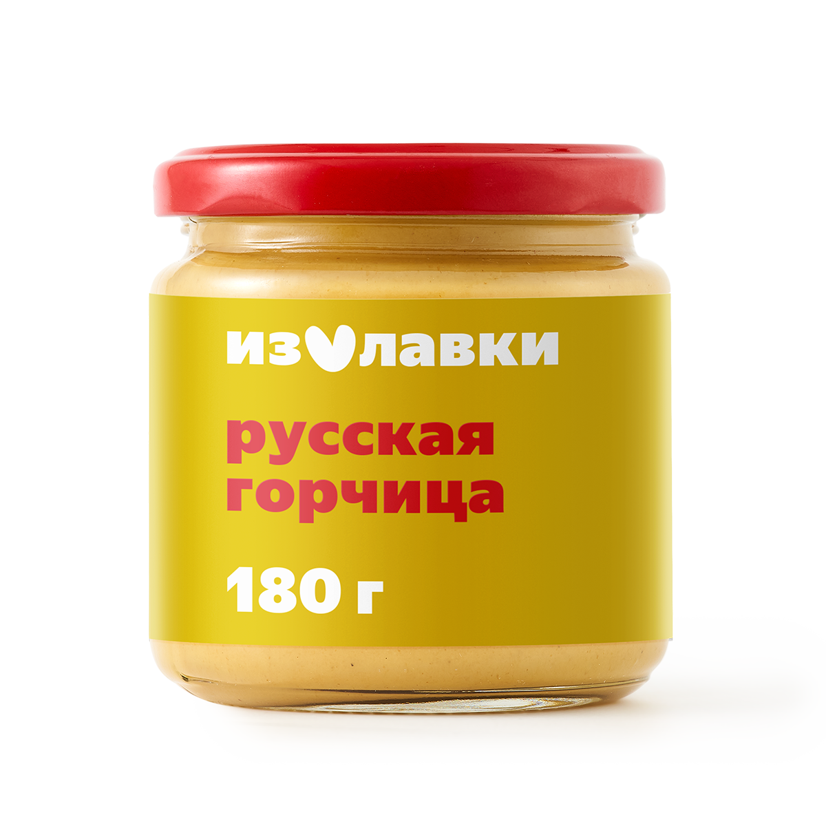 Горчица Русская «Из Лавки», острая, стеклянная банка, 180 грамм