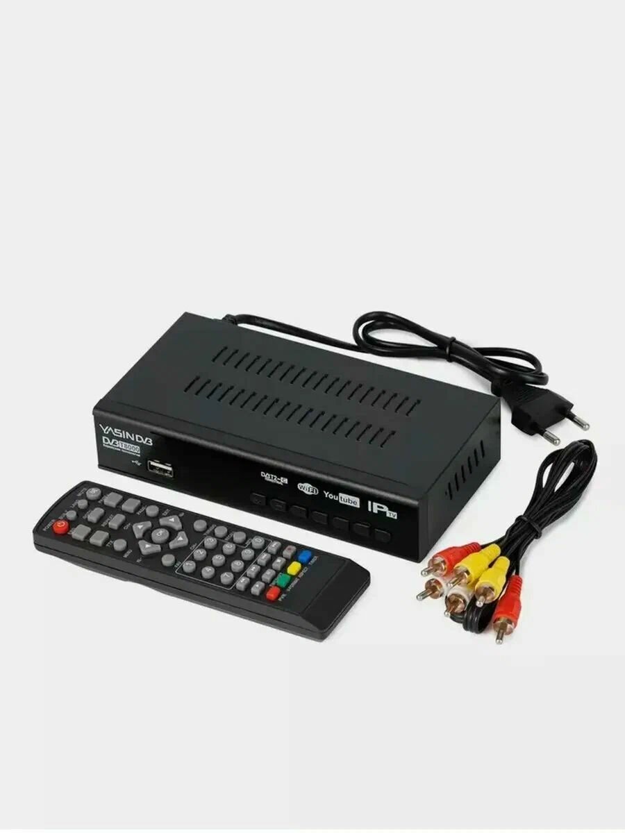 Цифровая ТВ приставка HD DVB T8000 DVB-T2/С (черный).